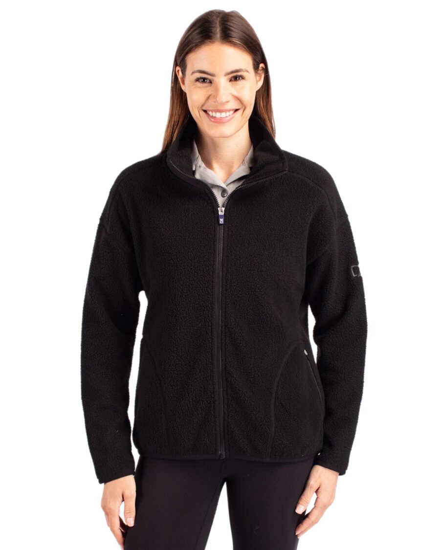 Ladies Cascade Eco Sherpa Full Zip Jacket - Cutter & Buck