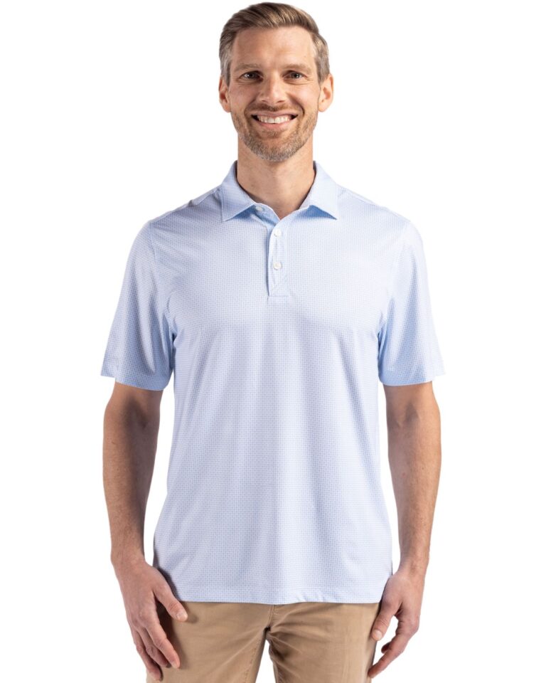 Pike Eco Diamond Dot Print Polo - Cutter & Buck Australia